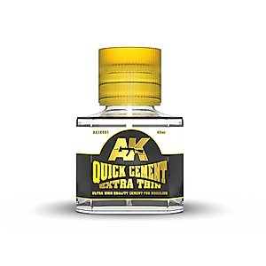 AK Interactive Quick Cement Extra Thin - Tools & Accessories for Modeling, Item # AK12001