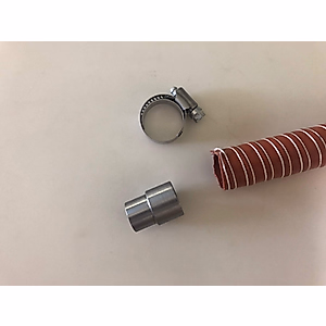 GenExhaust compatible with Honda EU2200i/EU2000i/EU1000i Generator 1" silicone tubing exhaust extension 2 foot length.