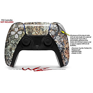WraptorSkinz Skin Wrap compatible with Sony PS5 DualSense Controller Marble Granite 05 Speckled (CONTROLLER NOT INCLUDED)