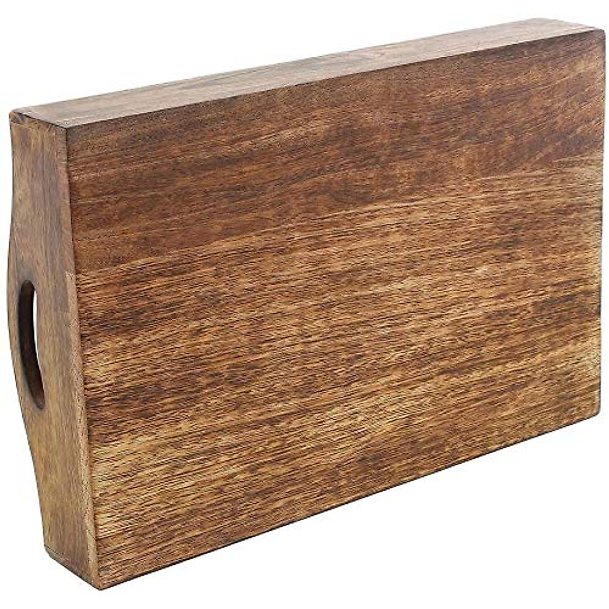 Tree of Life Wooden Breakfast Serving Tray with Handle for Tea Snack Dessert Kitchen Dining Serve Ware Accessories 15 x 10 Inches