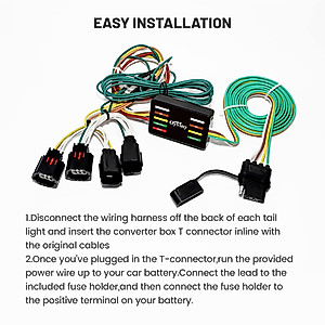Oyviny 4 Pin Trailer Wiring Harness 56331 for 2011-2016 Chrysler Town and Country, 2021-2022 Chrysler Grand Caravan, 2011-2020 Dodge Grand Caravan Trailer Hitch Wiring