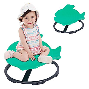 Luanka Kids Swivel Chair Sensory,Autism Chairs for Kids,Sensory Spinning Chair for Kids Autism,Toddler Coordination Sensory Products for Ages 3 Years and UP,Gifts for Kids with Autism (Green)