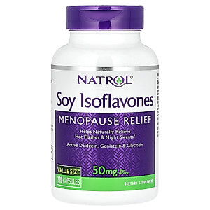 Natrol Soy Isoflavones, 50 mg, 120 Capsules (10 mg per Capsule)