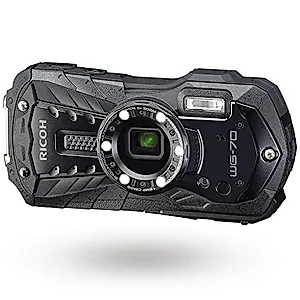 Ricoh WG-70 Black Waterproof Digital Camera 16MP