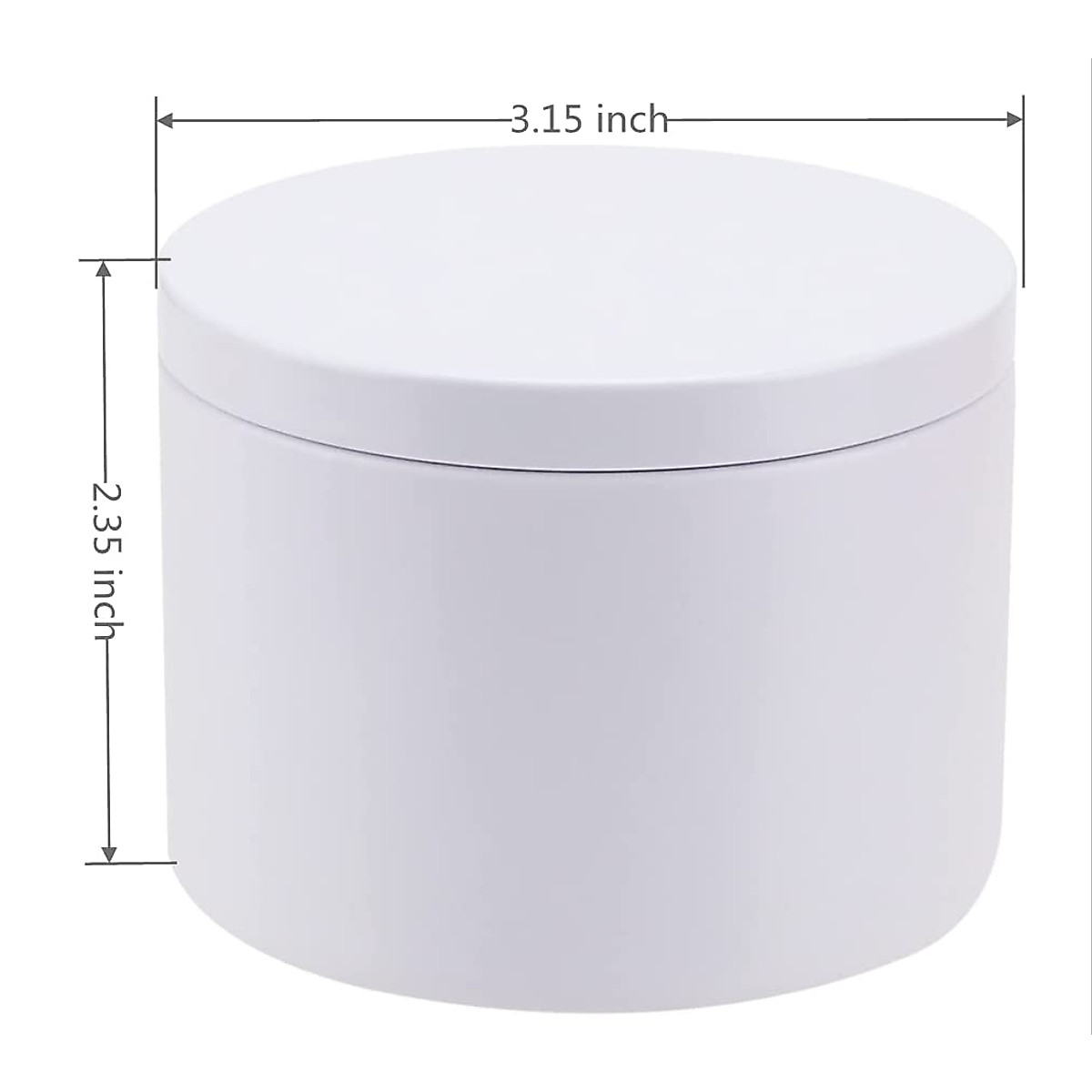 8oz Candle tins with lids,24 Pieces White Candle Jars,Bulk Candle tins for Making Candles,Candle Making Jars