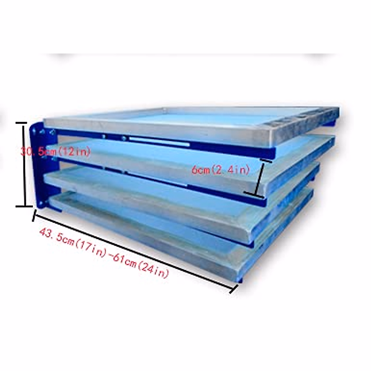 TECHTONGDA 4 Layers Screen Rack Shelf Storage Frame Holder Screen Printing Rack Screen Drying