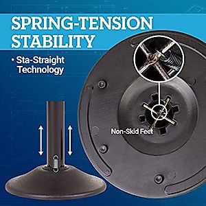 US Weight - U2102EXT Heavy Duty Premium Steel Crowd Control Stanchion with Extended 13-foot Retractable Belt, Black, Two Pack