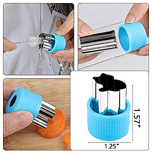 Mini Cookie Cutters Set, Small Fruit Vegetable Cutters Shapes, Animal Shape Food Cutters for Kids Lunch Bento Box Accessories