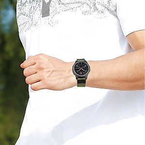 Maxjoy Compatible Galaxy Watch 46mm Bands, Galaxy Watch 3 45mm Band, Gear S3 Bands S3 Frontier Classic Nylon 22 mm Replacement Strap Compatible with Samsung Galaxy 46mm/ 3 45mm/ Gear S3 Watch, 2 Pack