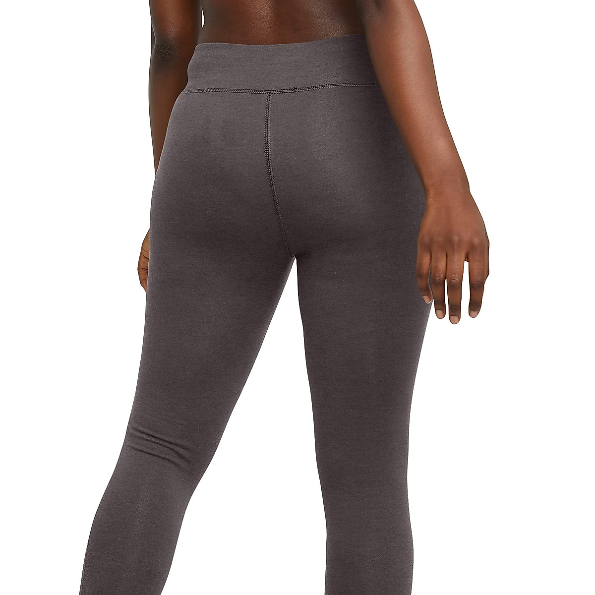 Hanes Women's Stretch Jersey Capri, Charcoal Heather, X-Large