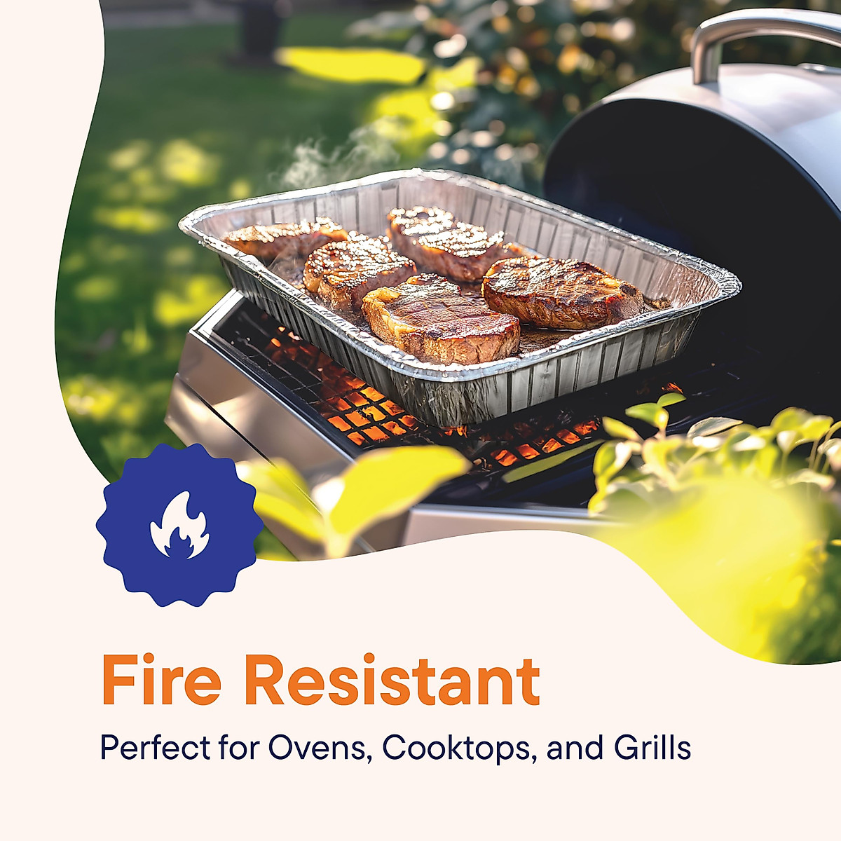 Aluminum Pans 9x13 Disposable Foil Pans [30-Pack] Heavy-Duty Baking Pans, Half-Size Deep Steam Table Pans - Tin Foil Pans Great for Cooking, Baking, Heating, Storing, Food Prepping by Stack Man