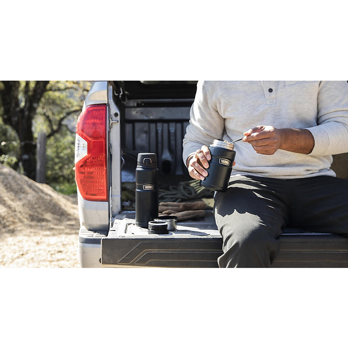 THERMOS Stainless King Vacuum-Insulated Food Jar, 24 Ounce, Matte Steel