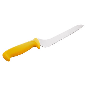 Mundial Y5620-9E 9-Inch Offset Serrated Edge Sandwich Knife, Yellow