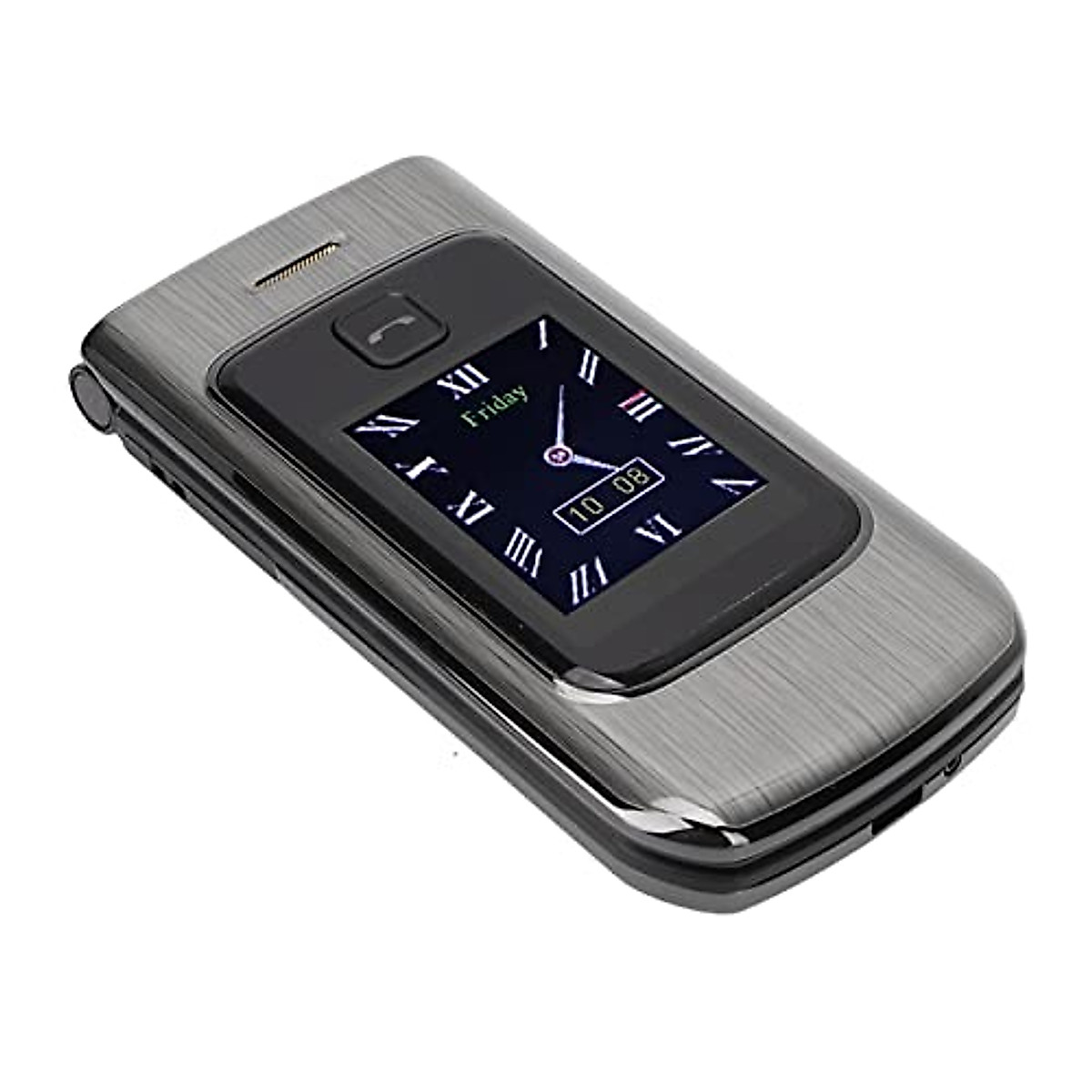 Luqeeg Dual SIM Flip Cell Phone with Dual Screen, 2G Unlocked Flip Phone, Big Button, SOS Function, 4800mAh Battery, LED Flashlight & Loud Sound, Senior Flip Phone for Elderly, Kids