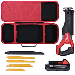 Khanka Hard Case Replacement for Milwaukee M18 Fuel Sawzall Brushless Cordless Reciprocating Saw 2821-20, Case Only
