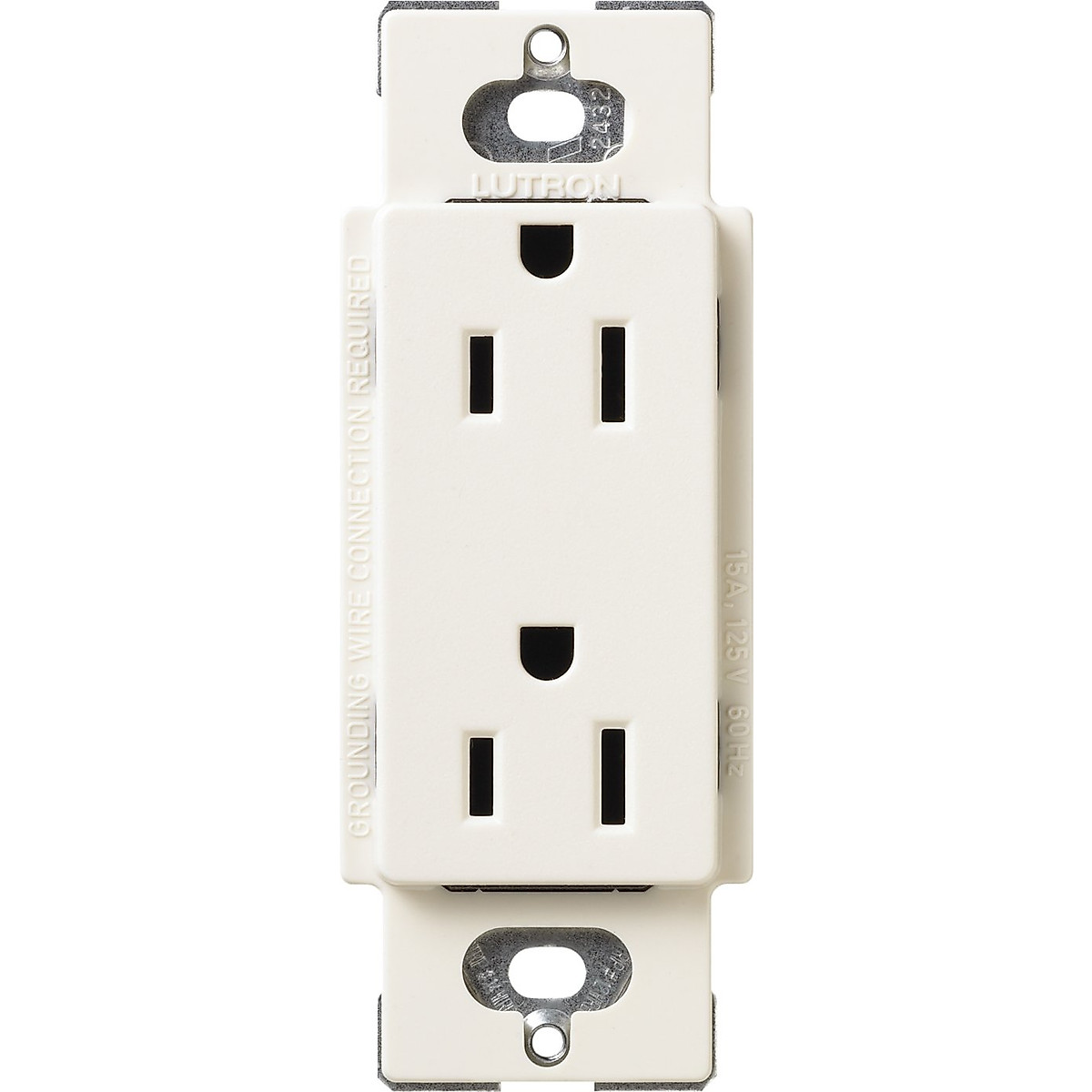Lutron Satin Colors 20 Amp Tamper-Resistant Duplex Receptacle - Biscuit