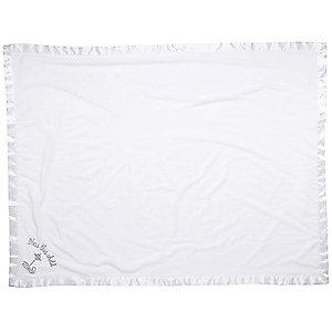 C.R. Gibson Silver Cross 'Bless This Child' Receiving Blanket for Babies, 40'' W x 30'' H