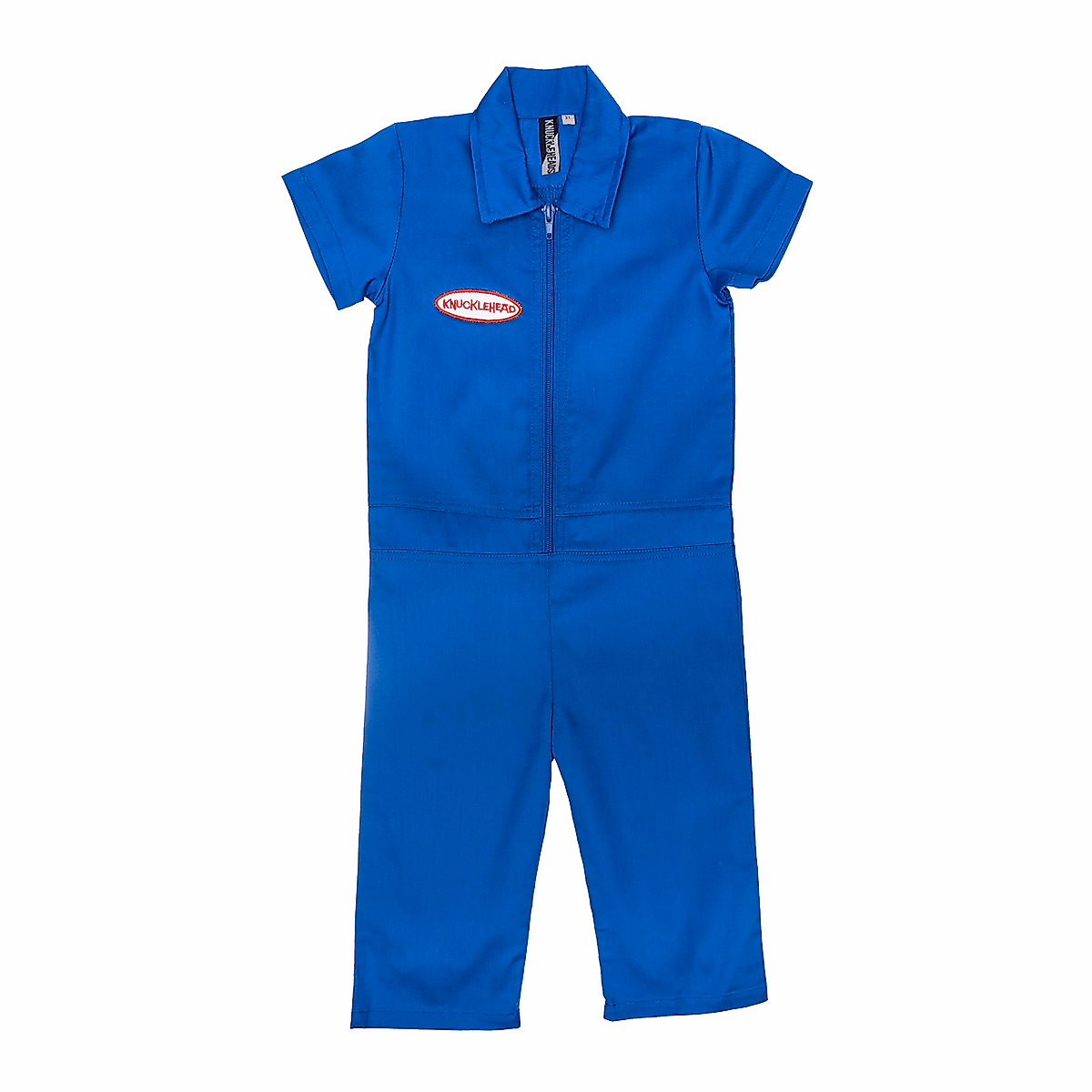 Born to Love Knuckleheads Kids Monkey Coverall Mechanic Photoshoot Overall for Boys & Girls Jumpsuit Baby Outfit (2T, Blue Boy)