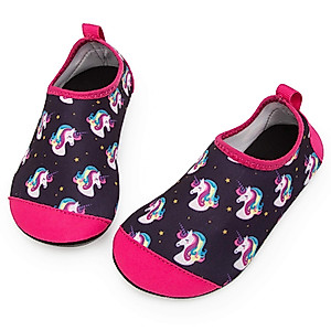 CROVA Kids Water Shoes Aqua Sock Quick Dry Barefoot Sports Non-Slip Shoes for Toddler Boy Girl