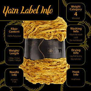 JubileeYarn Chenille Yarn - Worsted Weight - 100g/cake - Iolite - Dark Midnight Blue Velvet - Crochet and Knitting Yarn - 2 Cakes