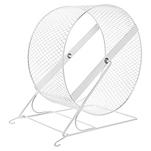 POPETPOP Hamster Wheel Hamster Running Exercise Wheel- Silent Guinea Pig Exercise Wheel with Rack Small Animals Running Wheel Toys for Hamsters, Hedgehogs, Rats Chinchilla Wheel