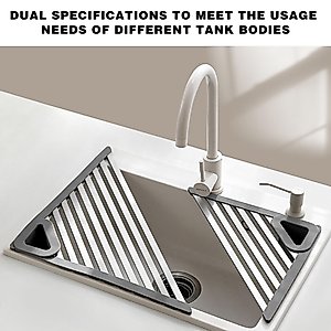Foldable Triangle Roll-Up Dish Drying Rack Over The Sink Dish Drainer Drying Rack For Small Sink Corners Sink Organizer Kitchen Sink Accessories Space-Saving Rustproof Trivet Organizer With Sink Caddy