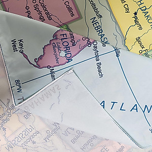 TOMOZ United State Map Tapestry, US Maps Tapestries for Kids Student, Educational Tapestry Wall Hanging for Classroom Bedroom Living Room Dorm Decor 60 x 51Inch