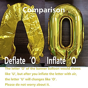 JumDaQQ Welcome Home Letter Balloon Banner with Star Sequin Balloons for Home Family Party Decorations(24 Pack) (Gold rose)