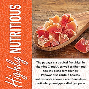 Papaya Treat 8 oz. - Healthy Natural Dried Fruit Treat - Sugar Gliders, Rats, Chinchillas, Ferrets, Parrots, Hamsters, Squirrels, Hedgehogs, Guinea Pigs, Rabbits, Prairie Dogs, Marmosets, Small Pets