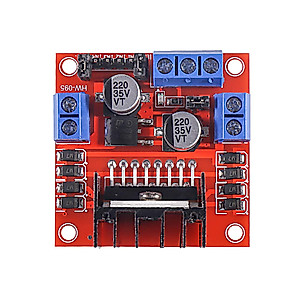 ALMOCN 5PCS L298N Motor Drive Controller Board Stepper Motor Control DC Dual H-Bridge Module for Arduino Smart Car MEGA R3 Mega2560