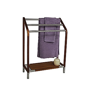 AquaTeak Sula Teak & Stainless Steel Towel Stand