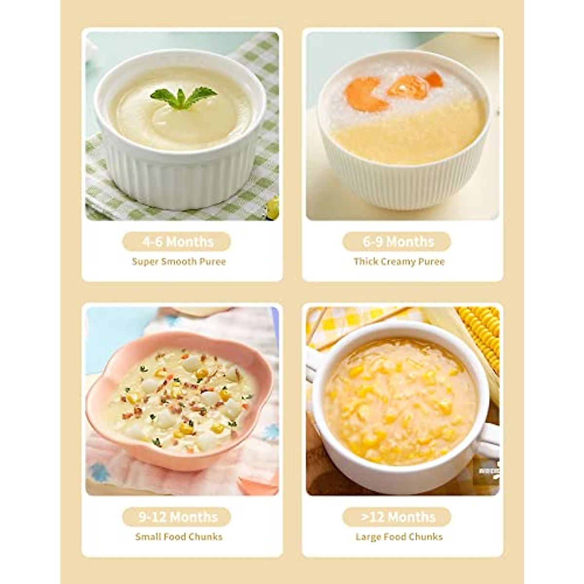 Baby Food Maker, HEYVALUE 13-in-1 Baby Food Processor Set for Baby Food, Fruit, Vegatable, Meat, Baby Food Blender with Baby Food Containers, Baby Food Freezer Tray, Silicone Spoons, Silicone Spatula (Gray)