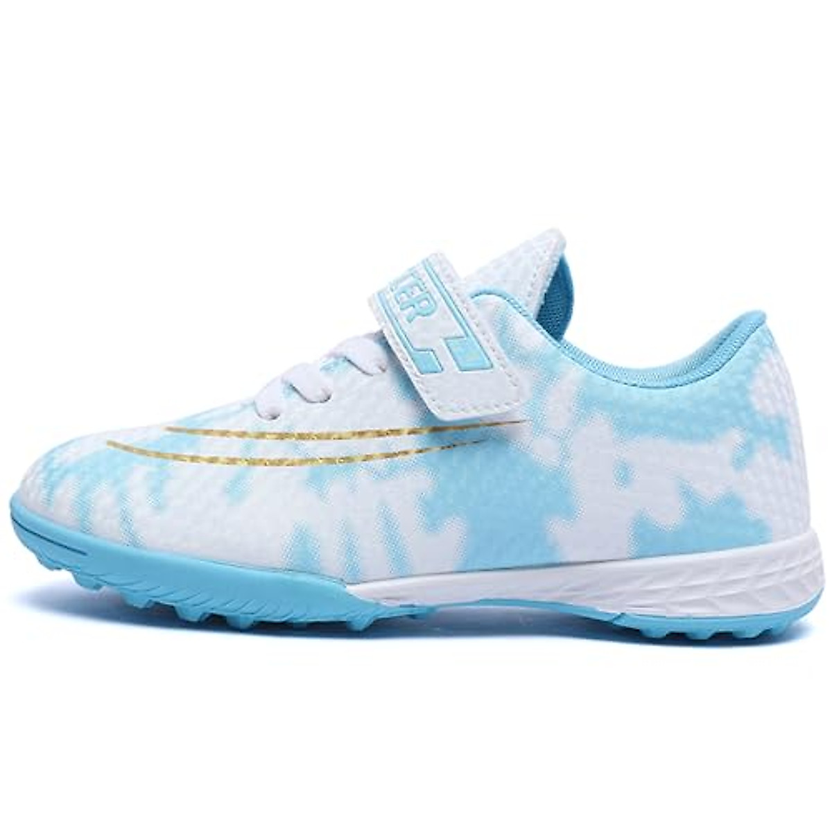 YASOWIN Kids Turf Soccer Shoes Boys Girls Youth Football Shoes Athletic Outdoor/Indoor Soccer Shoes Cleats (Toddler/Little Kid/Big Kid)