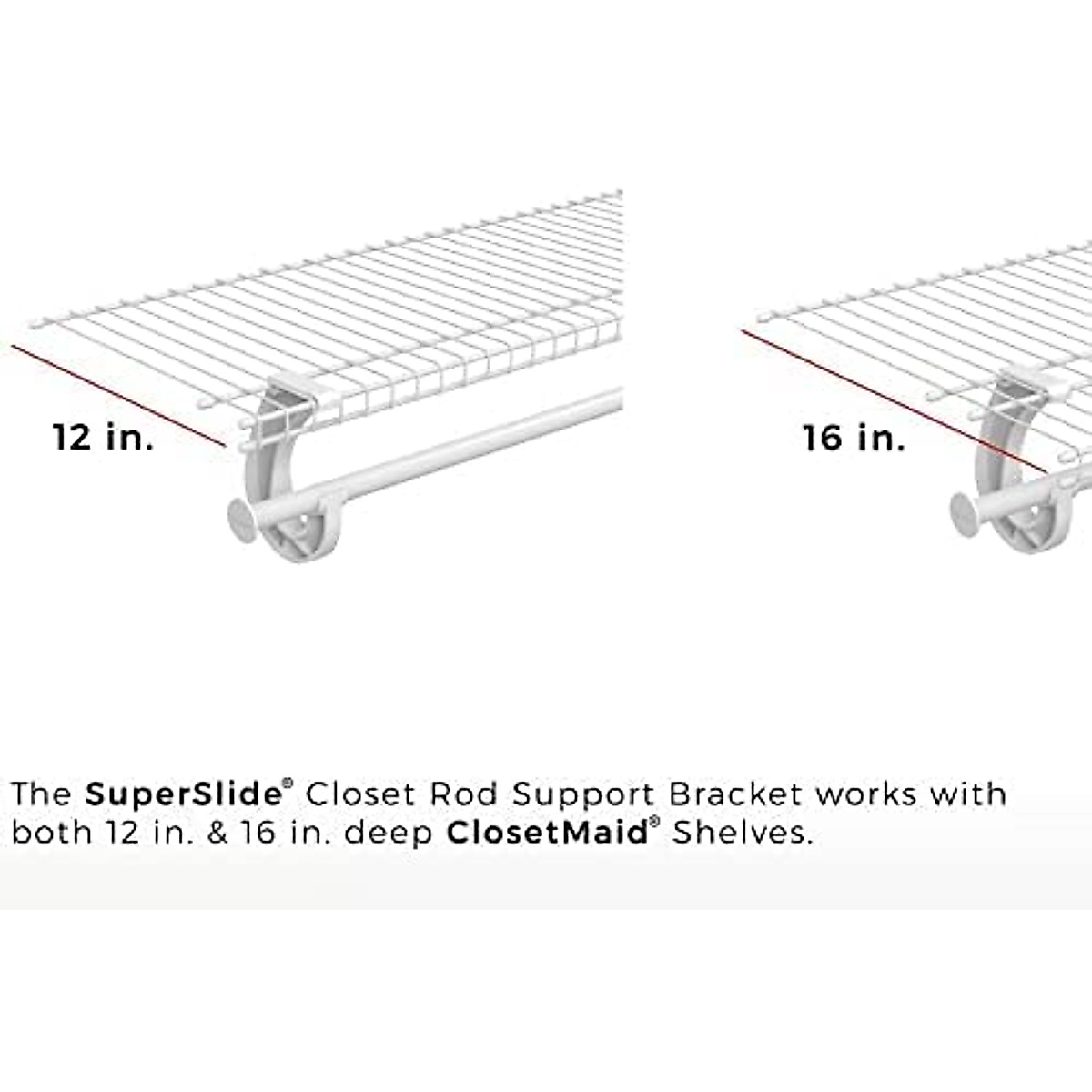 Closetmaid 3/4 Hanging Rod Support 5629