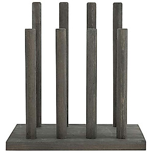 MyGift Vintage Gray Solid Wood Boot Rack Organizer for Tall Boots, Entryway Mudroom Closet Shoe Rack, Winter and Rain Boots Drying Stand, Holds 4 Pairs