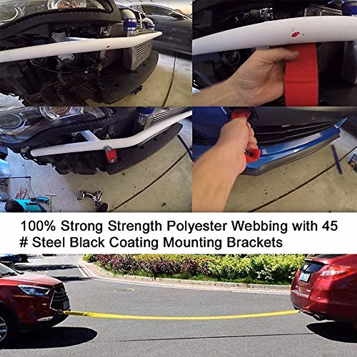 RASTP High Strength Racing Tow Strap (Red)