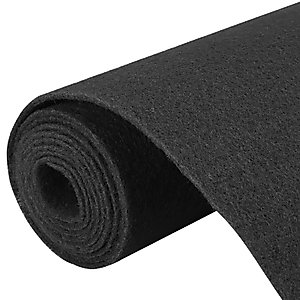 Felt Fabric Soft Felt Sheet 1yard/36 x78 Durable Craft Felt Cloth 1.5mm Thick for Handcrafted,Sew,DIY Project,Party Decoration (Black,1yard)