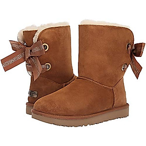 UGG baby girls Jesse Bow Ii Boot, Chestnut, 4-5 Toddler US