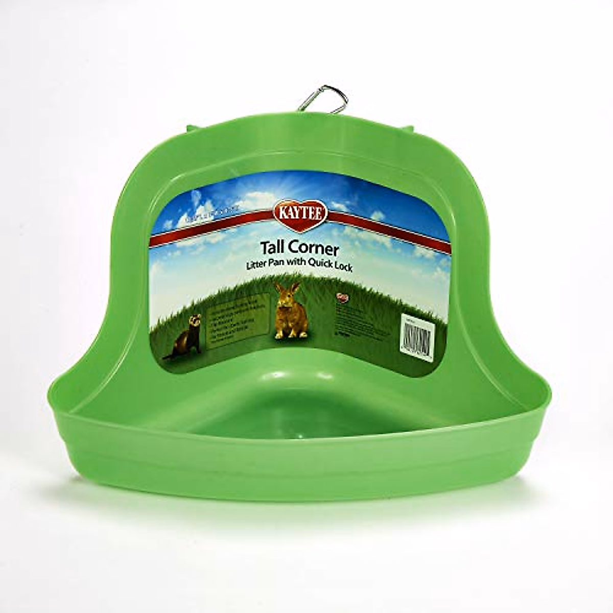 Kaytee Tall Corner Litter Pan With Quick Lock Assorted 13.5 Inches x 8 Inches x 8.75 Inches