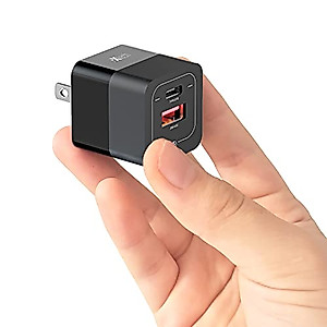 IXTECH USB C Charger, 33W 2 Ports USB Wall GaN Fast Charger Block, Fast Charging Block, Usbc Plug Power Supply, Portable USB C Block Fast Charging Plug, All Phones and Tablets Compatible with 33W