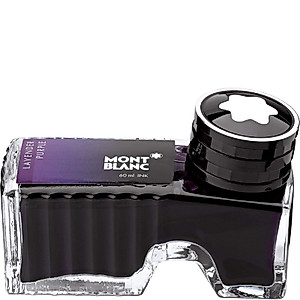 Montblanc Ink Bottle Amethyst Purple 124488 – Premium-Quality Refill Ink in Dark Purple for Fountain Pens, Quills, and Calligraphy Pens – 60ml Inkwell