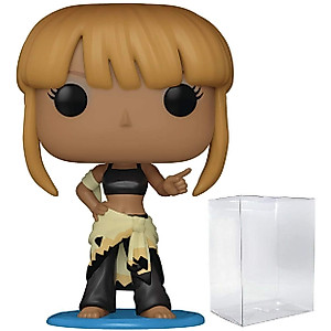POP TLC - T-Boz Funko Pop! Rocks Vinyl Figure (Bundled with Compatible Pop Box Protector Case), Multicolored, 3.75 inches