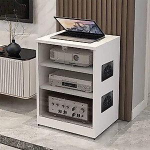 SCCCF USB Cabinet 80MM Fan Quiet Cooling Fan System 4" with Speed Control, for Home Theater AV Cabinets