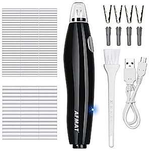 Electric Eraser for Artists, AFMAT Electric Eraser Kit,140 Eraser Refills, Rechargeable Electric Erasers for Drafting, Electric Pencil Eraser, Battery Operated Eraser for Drawing Pencils, Crafts, Arts