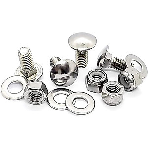 (4/Pack) 784-5581A 784-5581 Snow blowers Carriage Bolts Kits Fits MTD Cub Cadet Shave Plate Scraper Bar (5/16-18) 5/8"