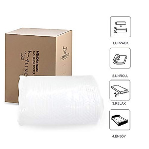 LINCELLI 3 Inch Memory Foam Mattress Topper Queen | Select High Density Supportive Memory Foam Pad | Firm Mattress Topper