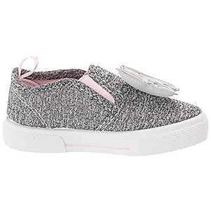Carter's girls Jules Sneaker, Grey, 9 Toddler