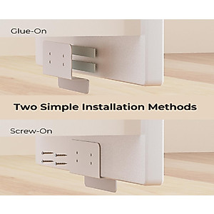 Adzyz Cabinet Foot Pull for Trash Drawer, Hands Free Garbage Drawer Foot Pull Handle, Touchless Hands Free Design for Full Overlay Cabinet Door(White)