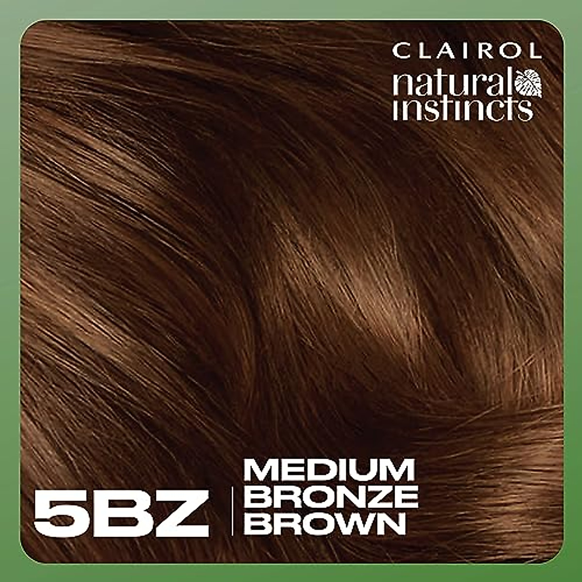 Clairol Natural Instincts Demi-Permanent Hair Dye, 5BZ Medium Bronze Brown Hair Color, Pack of 1