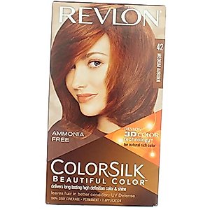 Revlon ColorSilk Hair Color, 42 Medium Auburn